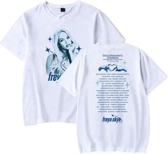 Generic Freya Skye 2025 Tour Merch T-shirt d&eacute;t&eacute; unisexe au design d&eacute;contract&eacute; et &eacute;l&eacute;gant, blanc, L
