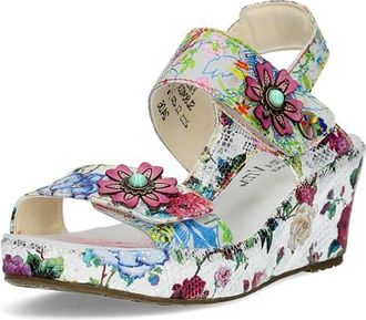 Laura Vita Sandales Mode Femme FACDIAO-37, Pointure:38 EU, La Couleur:Blanc