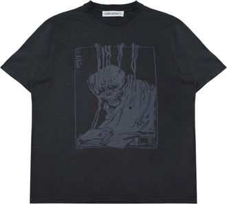 Our Legacy Homme, Tops, Noir, Taille: M T-shirt &agrave; imprim&eacute; Angry Fan Mail