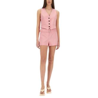 Msgm Msgm, Damen, Shorts, Rosa, SGr&ouml;&szlig;e