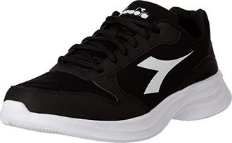 Diadora Chaussures de Gymnastique Robin 4 pour Homme, Noir Blanc C7406, 44 EU