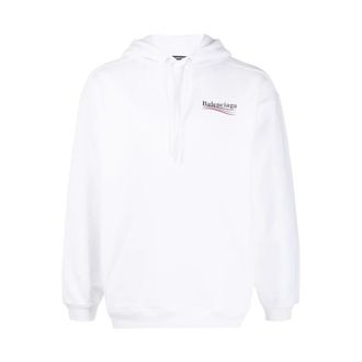 Balenciaga Political Campaign Hoodie - - Sweatshirts & Hoodies - Herren - Wei&szlig; - S