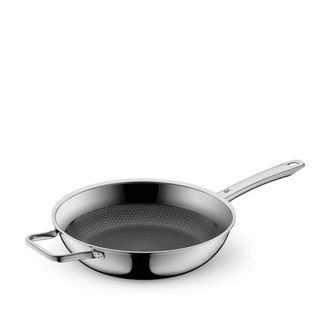 WMF Profi Resist Schmorpfanne 28cm Induktion, hoch, Mehrschichtmaterial beschichtet, hoher Rand, Wabenstruktur, Edelstahlgriff, backofenfest