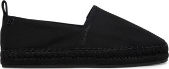 Calvin Klein Espadrilles Calvin Klein Oblique Espadrille Canvas HW0HW02931 Schwarz