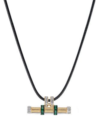 V JEWELLERY collier serti de cristaux Maya - Or