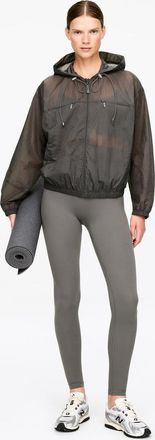 Arket Windbreaker Aus Ripstop -Grau