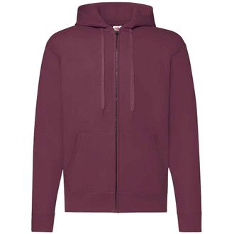 Fruit Of The Loom Fruit of the Loom - Classic Hoodie mit durchgehendem Rei&szlig;verschluss f&uuml;r Herren/Damen Unisex (Burgunderrot)