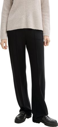 Tom Tailor Damen 1047243 Lea Straight Hose, 14482 - Deep Black, 42W / 32L EU