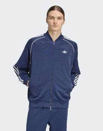 adidas Originals SST Adicolor Classics - Veste de surv&ecirc;tement ample - Indigo fonc&eacute;/blanc-Bleu