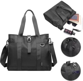 Generic Sac &agrave; main fourre-tout en tissu Oxford pour hommes, sac &agrave; bandouli&egrave;re de capacit&eacute;, sac &agrave; bandouli&egrave;re de transport