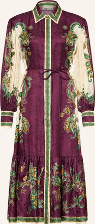Alemais Al&eacute;mais Hemdblusenkleid Ruthie Mit Seide Und R&uuml;schen rot