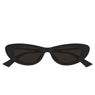 Bottega Veneta Femme, Accessoires, Noir, Taille: 51 MM Oval Lunettes de soleil