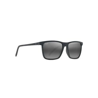 Maui Jim Homme, Accessoires, Noir, Taille: 55 MM Lunettes de soleil rectangulaires en fibre de carbone