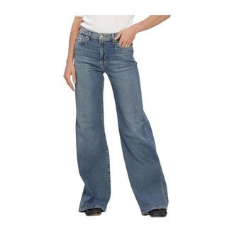 7 For All Mankind Lotta Wide Leg Jeans - - Jeans - Damen - Blau - W26