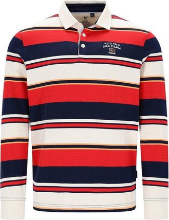 Hajo Rugbyshirt Rugbyshirt mit garngef&auml;rbtem Streifenmix allover in stay fresh-Qualit&auml;
