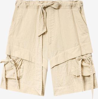 Isabel Marant Short Bermia - Femme - &Eacute;cru - Taille 34 - Marant &Eacute;toile