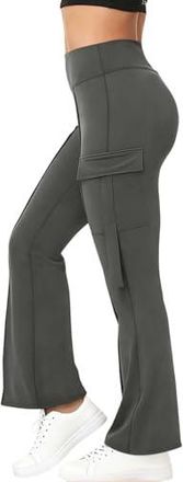 Generic Legging pour femme avec jambes &eacute;vas&eacute;es et fonction lifting des fesses, taille haute, id&eacute;al pour le yoga, la course et la randonn&eacute;e, pantalon pour femm