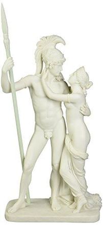 Design Toscano Ares und Aphrodite (Mars und Venus), Kunstharzgebundene Marmorfigur