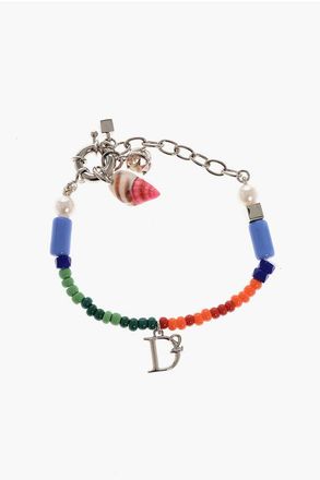 Dsquared2 Beaded Anklet with Charms size Unica