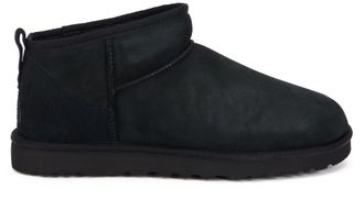 UGG Mens Boots Classic Ultra Mini Black Montonesuede