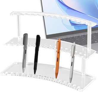 Generic Acryl -Stifthalter - Stiftanzeigestand, 30 Slot Acrylstifter Organizer | L&ouml;schen von Stream Desk Bleistift, Schreibtisch Organizer f&uuml;r Stifte, Stifte,