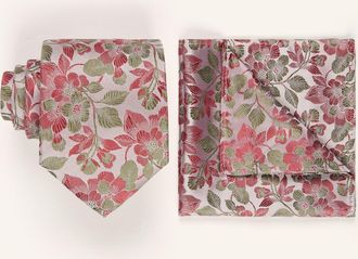 Digel Set Danny: Krawatte Und Einstecktuch rot