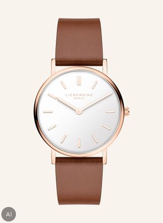 Liebeskind Liebeskind Armbanduhr Aus Echtleder braun
