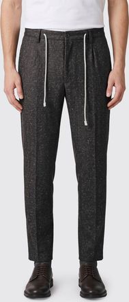 Eleventy Slim-Fit-Hose von aus Wolle und Seide mit abstraktem Muster und Kordelzug in der Taille