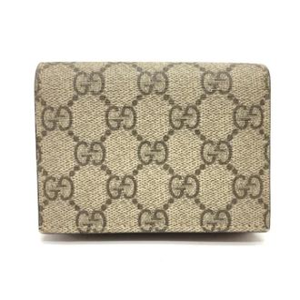 Gucci Portefeuille en toile Pre-owned - Femme - Pre-owned - Beige - Taille: ONE Size