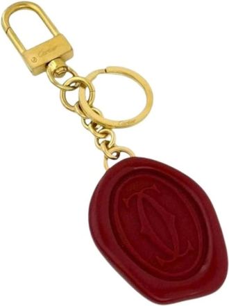 Cartier unisex, Pre-owned, Jaune, Taille: ONE Size Porte-cl&eacute;s en plastique Pre-owned