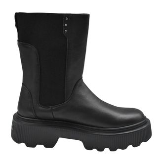 Janet & Janet Chelsea Lederstiefel 453 - - Shoes - Damen - Schwarzk - 39 EU
