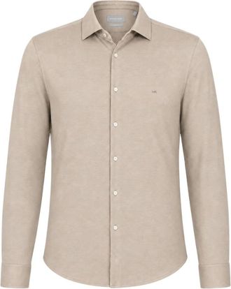 Michael Kors Homme, Chemises, Beige, Taille: 3XL Japanese Perform Knit Slim Shirt