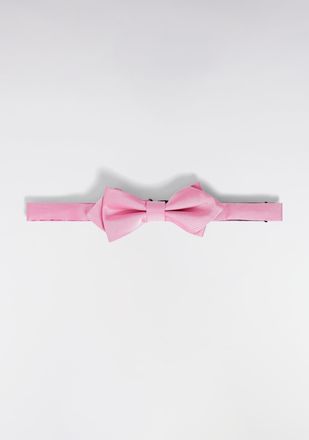 Eden Park Noeud Papillon Uni En Soie Rose