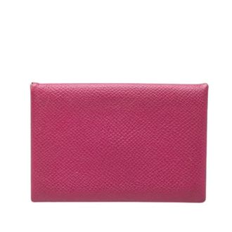 Herm&egrave;s Porte-cartes Calvi Pre-owned - Femme - Pre-owned - Rose - Taille: ONE Size