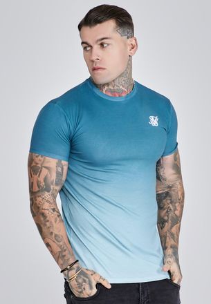 Siksilk Herren Grün Fade T-Shirt L