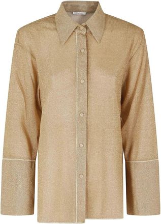 Os&eacute;ree Femme, Blouses et Chemises, Jaune, Taille: 38/40 FR Lumiere Sleeves Shirt