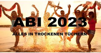 Egeria ABI 2023 Party Druck Abitur 75x150cm 100% Baumwolle, Velours Duschtuch Strandtuch