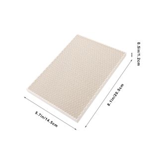 PartyKindom Quartz L&ouml;tplatte f&uuml;r Schmuck Wabenf&ouml;rmige Feuerfeste L&ouml;tplatte aus Quarz Hitzebest&auml;ndig f&uuml;r Silber Gold und Kupferbearbeitung Isolierplatte zum Schmel