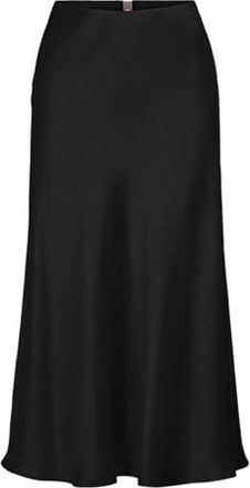 Vero Moda Yaspella Hw Jupe midi pour Femme S Noos, Noir, L