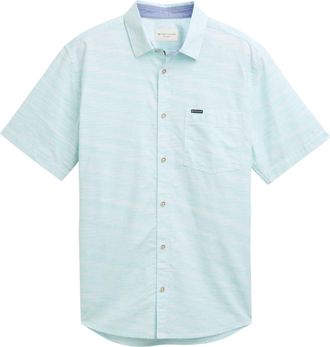 Tom Tailor Herren 1046087 Hemd, 37980 - Green Irregular Structure, M EU