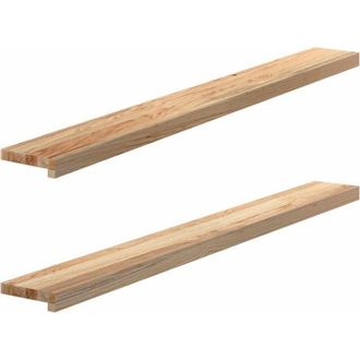 vidaXL Vidaxl - Fensterbänke 2 Stk. Unbehandelt 140x15x2 cm Massivholz Eiche