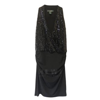 Ralph Lauren Lauren by Ralph Lauren black sequin dress Size S