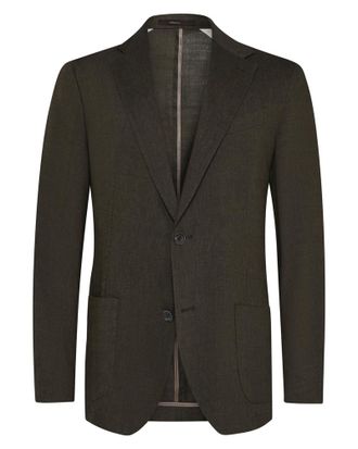 Windsor Ungef&uuml;ttertes Anzugsakko aus Leinen und Wolle, Shaped Fit in