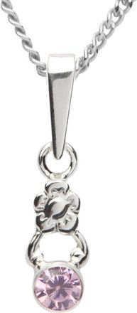 In Collections InCollections Damen-Anhänger 925/000 Sterlingsilber mit Zirkonia weiss inklusive Panzerkette 42 cm 2410200003401