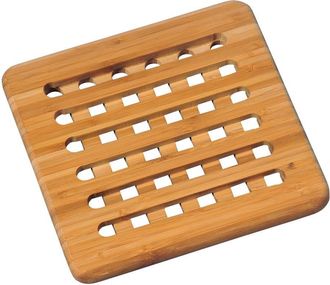 KESPER 5 Stück Kesper Topfuntersetzer, Holzuntersetzer, FSC-Bambus, Maße: ca. 190 x 190 mm