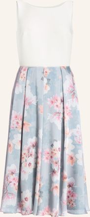 Swing Swing Cocktailkleid Im Materialmix blau