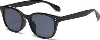 Generic Lunettes De Soleil Rondes UV400 For Hommes Et Femmes, Grande Monture, Id&eacute;ales For Les Sports De Plein Air, Les F&ecirc;tes Et Les Photos.(Black)