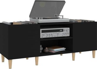 Generic Plattenschrank, Schallplattenschrank mit viel Stauraum, Plattenspieler Schrank f&uuml;r Wohnzimmer, LP Schrank, Schallplattenst&auml;nder, (121 x 38 x 48 cm)