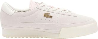 Lacoste L003 Neo Sneaker f&uuml;r Damen, Wildleder, Klobiger Absatz (Naturwei&szlig;)