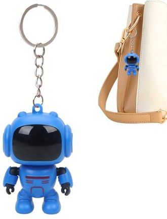 Generic Porte-cl&eacute;s pour sac &agrave; dos - Porte-cl&eacute;s articul&eacute; mobile en forme de robot - Motif yeux lumineux pour sac &agrave; dos, sac &agrave; main, sac d&eacute;cole, sac &agrave; main, mai